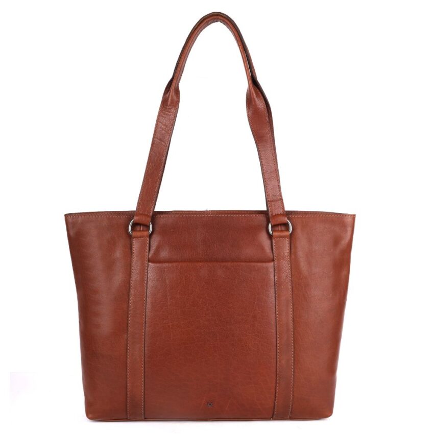 KATIE TOTE BAG – Genuine Tan Leather Tote Bag for Women – vilenca Holland